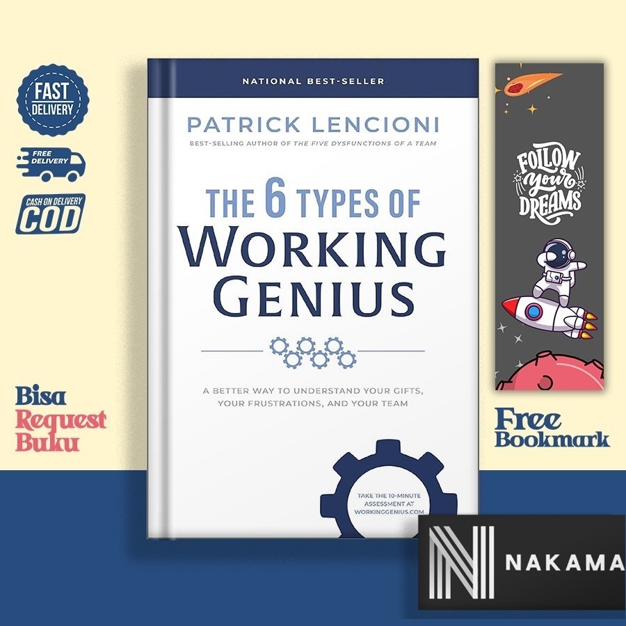 The 6 Types of Working Genius By Patrick M. Lenconi | Shopee Malaysia