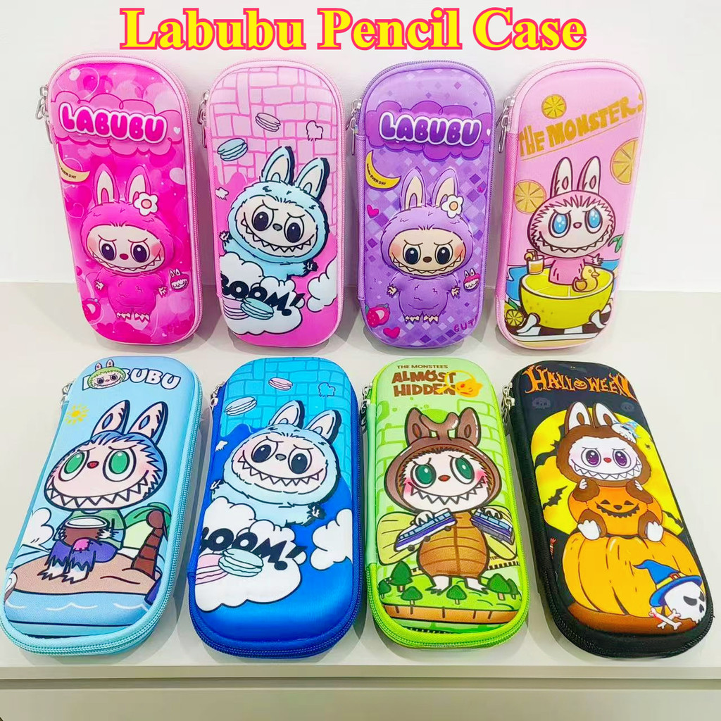 Cartoon Labubu Pencil Case Large Capacity Pencil Box 3D Pencil Case ...