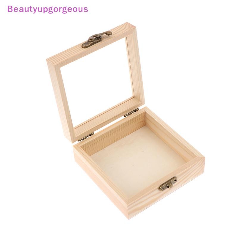 Beautyupgorgeous Wooden Storage Box Plain Wood With Lid Multifunction ...