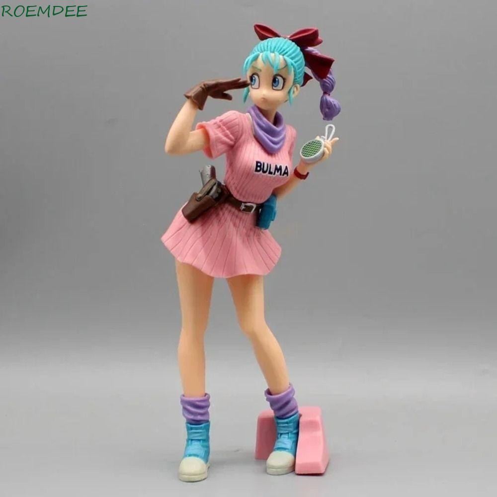ROEMDEE Bulma Statue Doll, Pvc Figurine Beauty Girl Bulma Action Figure ...