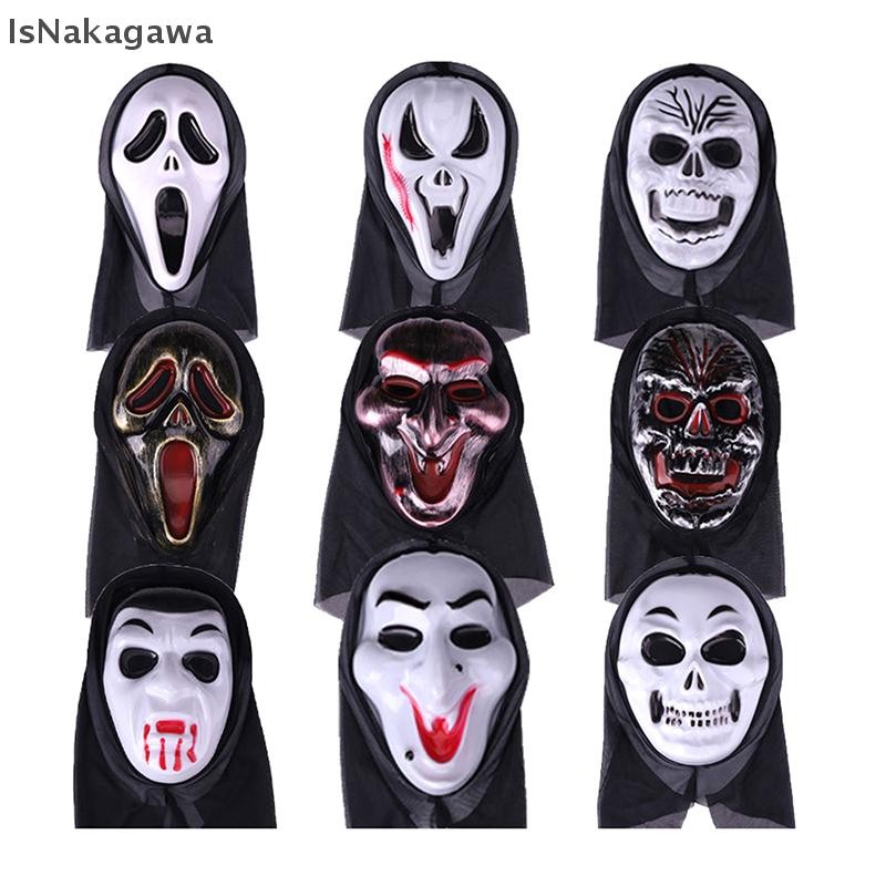 [Isn] Realistic Movie Scary Ghost Mask Halloween Creepy Devil Mask ...