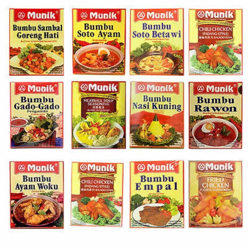 Munik Bumbu indonesian instant Seasoning Smua Varian Rasa. | Shopee ...