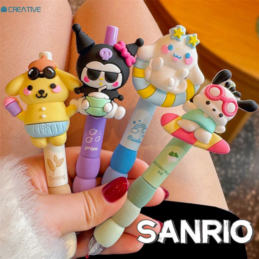 ⚡IN STOCK⚡ Sanrio Cute Gel Pen Cartoon Kuromi Cinnamoroll Pochacco ...