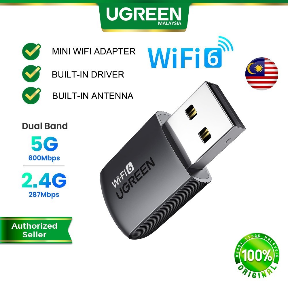 Ugreen Usb Wifi 6 Adapter Ax900 Dual Band 5g 2 4g Wifi Receiver Mini