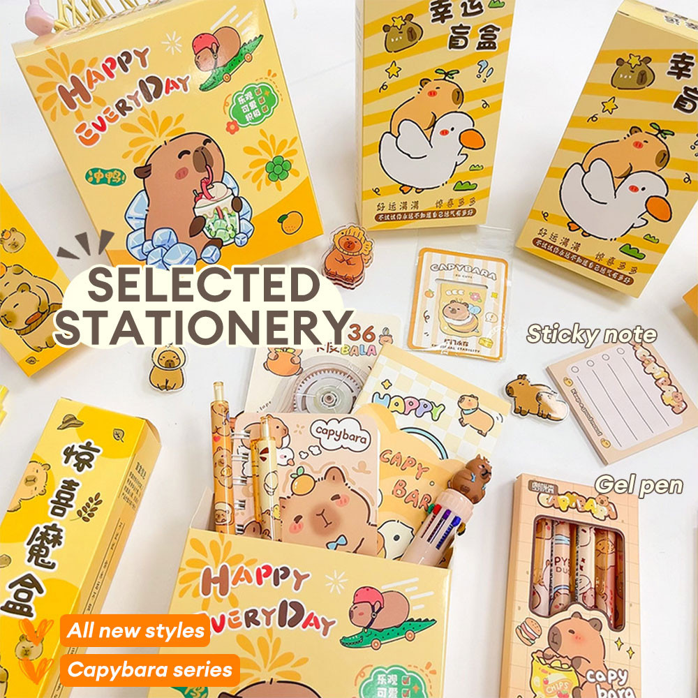 Capybara Stationery Capybara Gifts Set Capybara Party Favors Goodie Bag ...