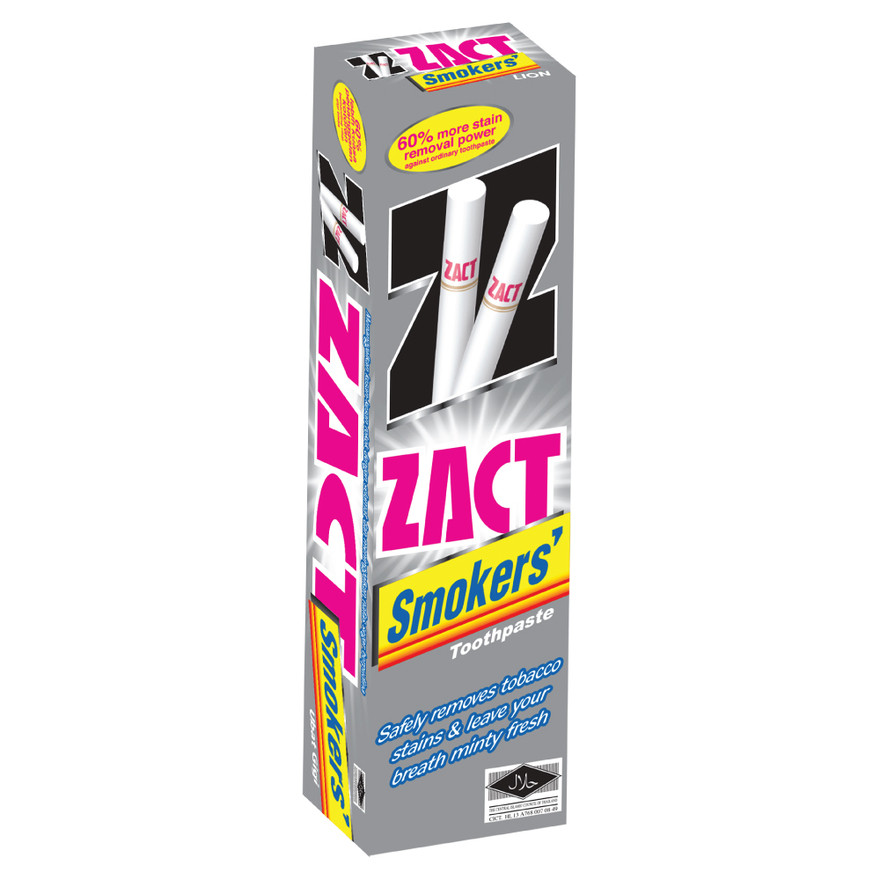 ZACT Smokers' Toothpaste 150g (Safely Remove Tobacco Stains) | Shopee Malaysia