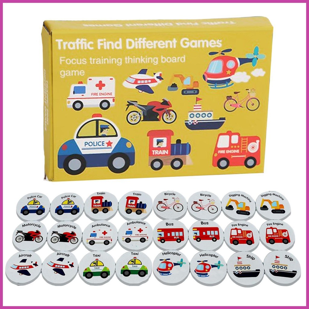 Wooden Matching Games Kids Memory Game Match Board Game Kids Memory ...