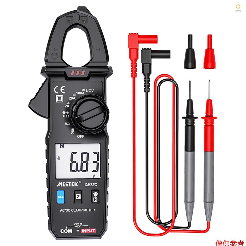 MESTEK Mini Clamp Meter Automatic Ranges LCD Display with Backlight ...