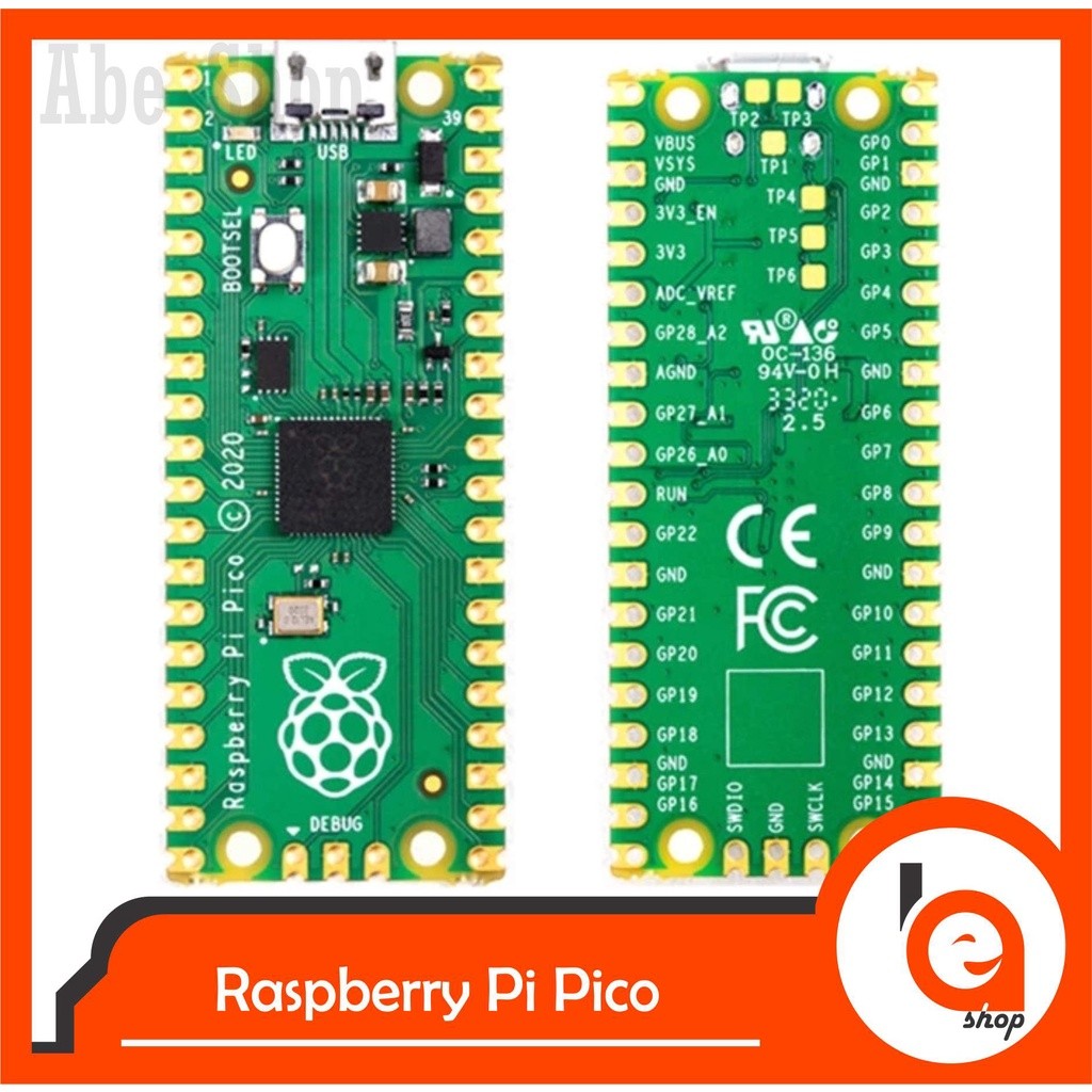 Microcontroller Board Raspberry Pi Pico RP2040 ARM Microcontroller Abe ...