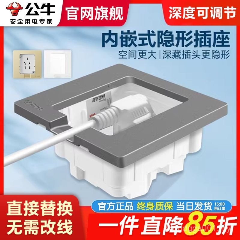 Bull Socket Invisible Socket Embedded Socket Inner Concave Embedded ...