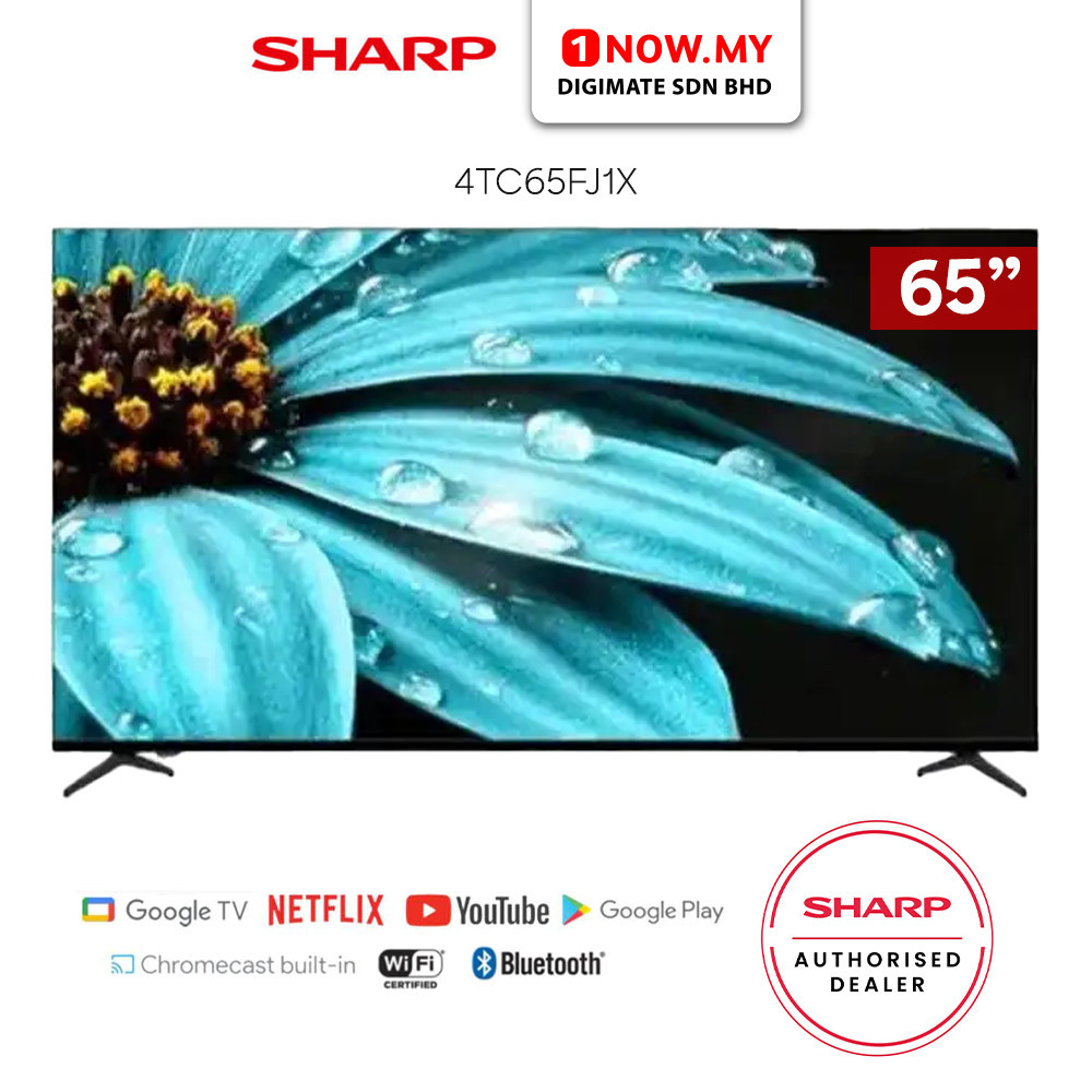 SHARP 65 Inch FJ1 4K UHD Google TV 4TC65FJ1X | Lightweight Slim Design ...