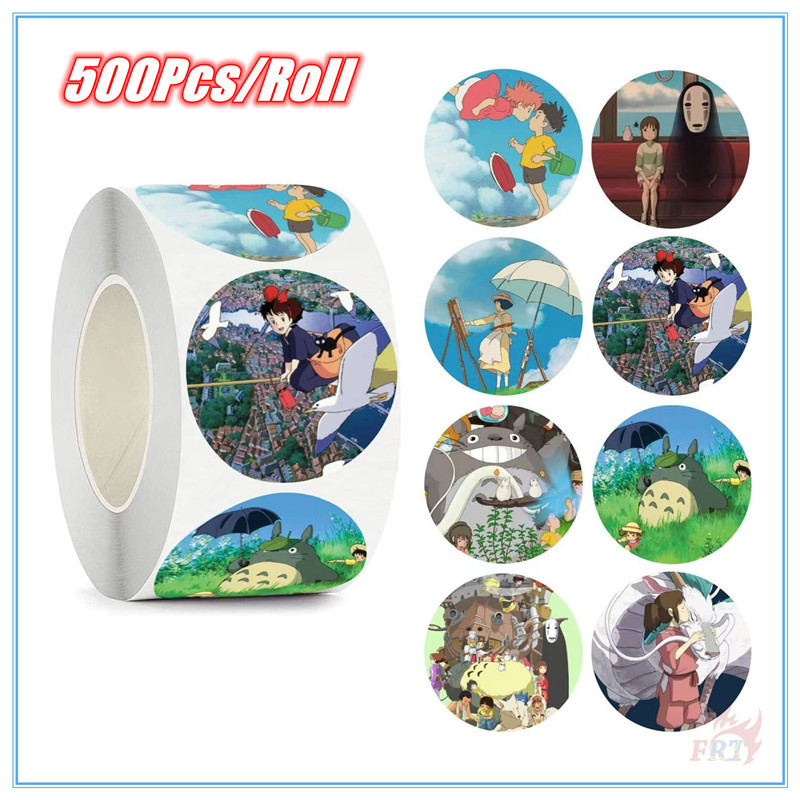 500Pcs/Roll No Face Man / Totoro / Ponyo - Hayao Miyazaki Anime Kids ...