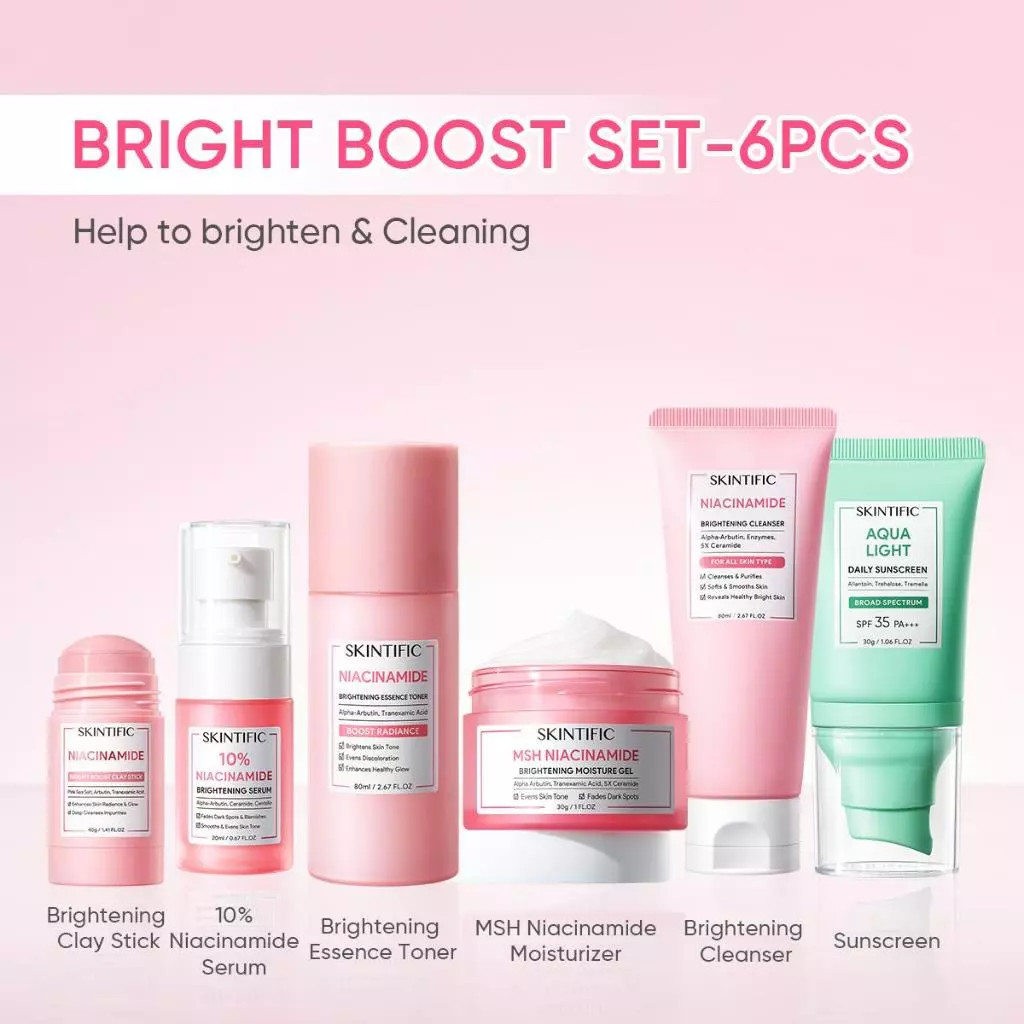 【Ship from Sabah】SKINTIFIC- Niacinamide Bright Boost Clay Stick Mask ...