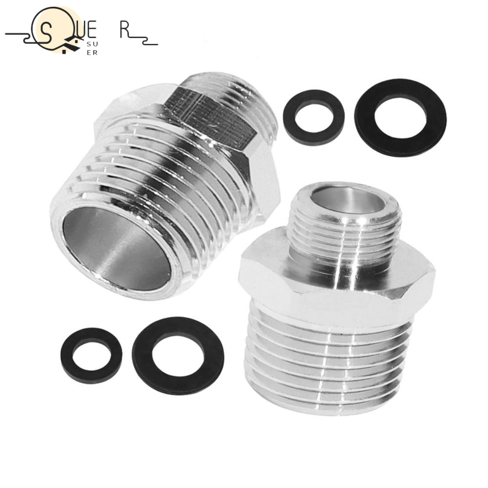 SUEREN 2 Pack 1/2 to 3/8, Pipe Fitting RV Reducer, Kitchen Plumbing ...