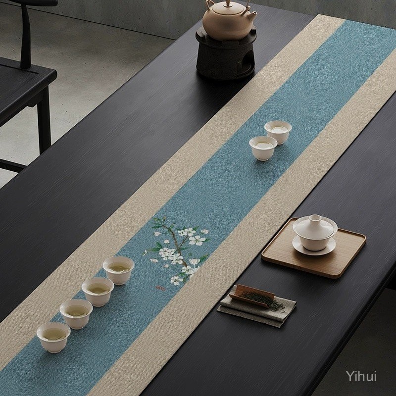 Pelari Meja Gaya Zen Cina Baharu untuk Ruang Tamu Pejabat Meja Kopi ...