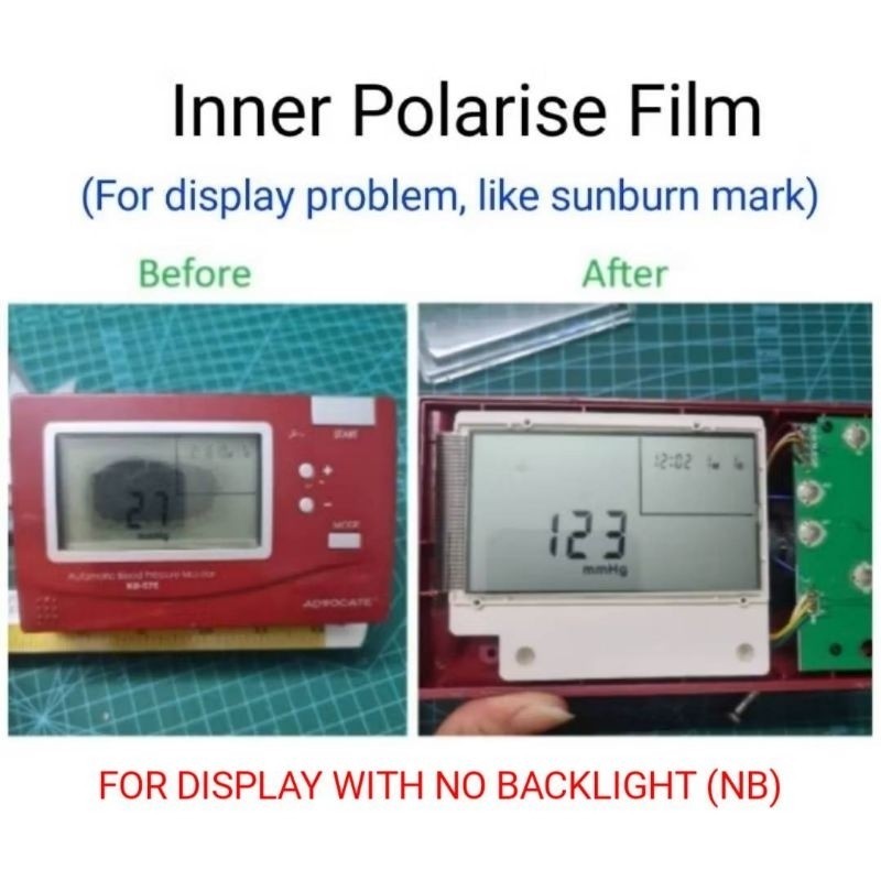 Digital Screen Repair Kit (LCD Silver Screen) For Display (Film Set ...