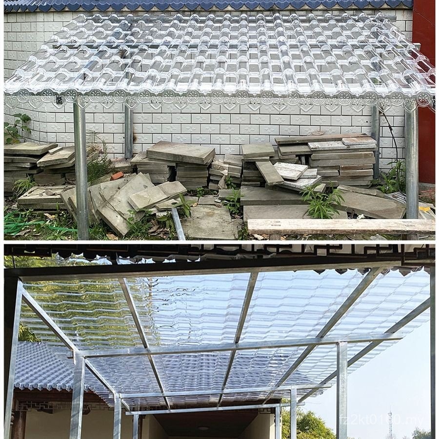 Light Tile Accessories Roof Resin Tile pc Tile Glass Steel Balcony Shed ...