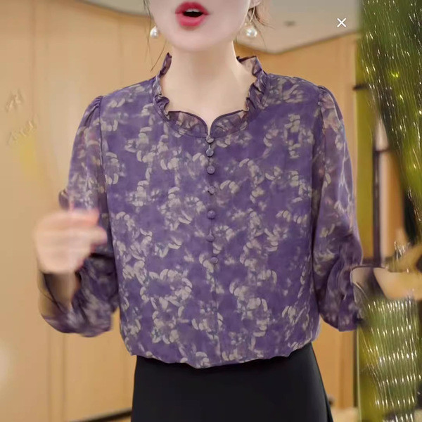 baju blouse wanita baju perempuan baju raya 2024 Kemewahan ringan ...