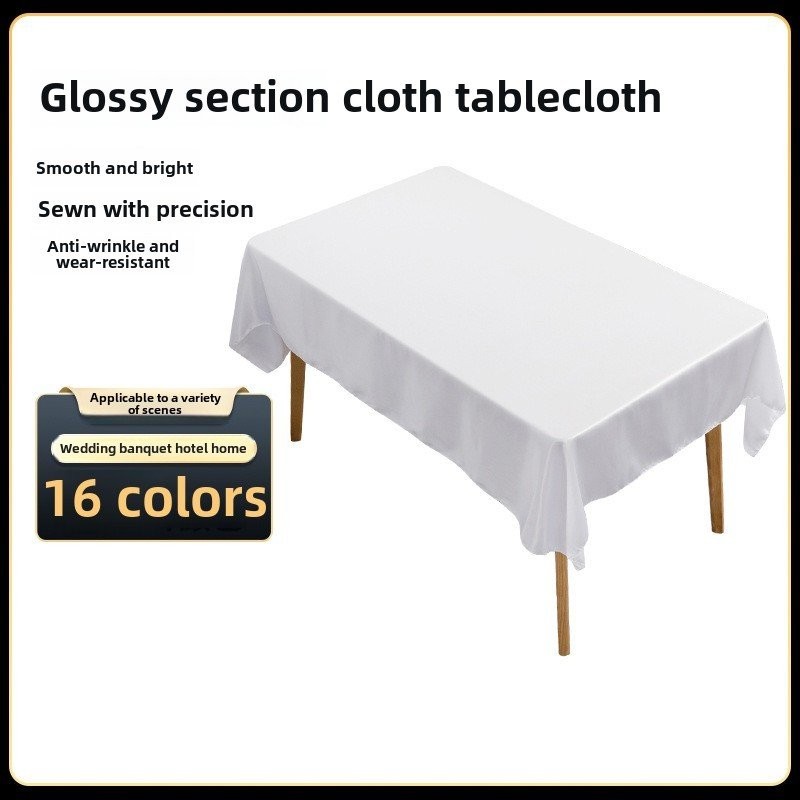 High-End Hotel Banquet Wedding on-Site Solid Color Rectangular Glossy ...