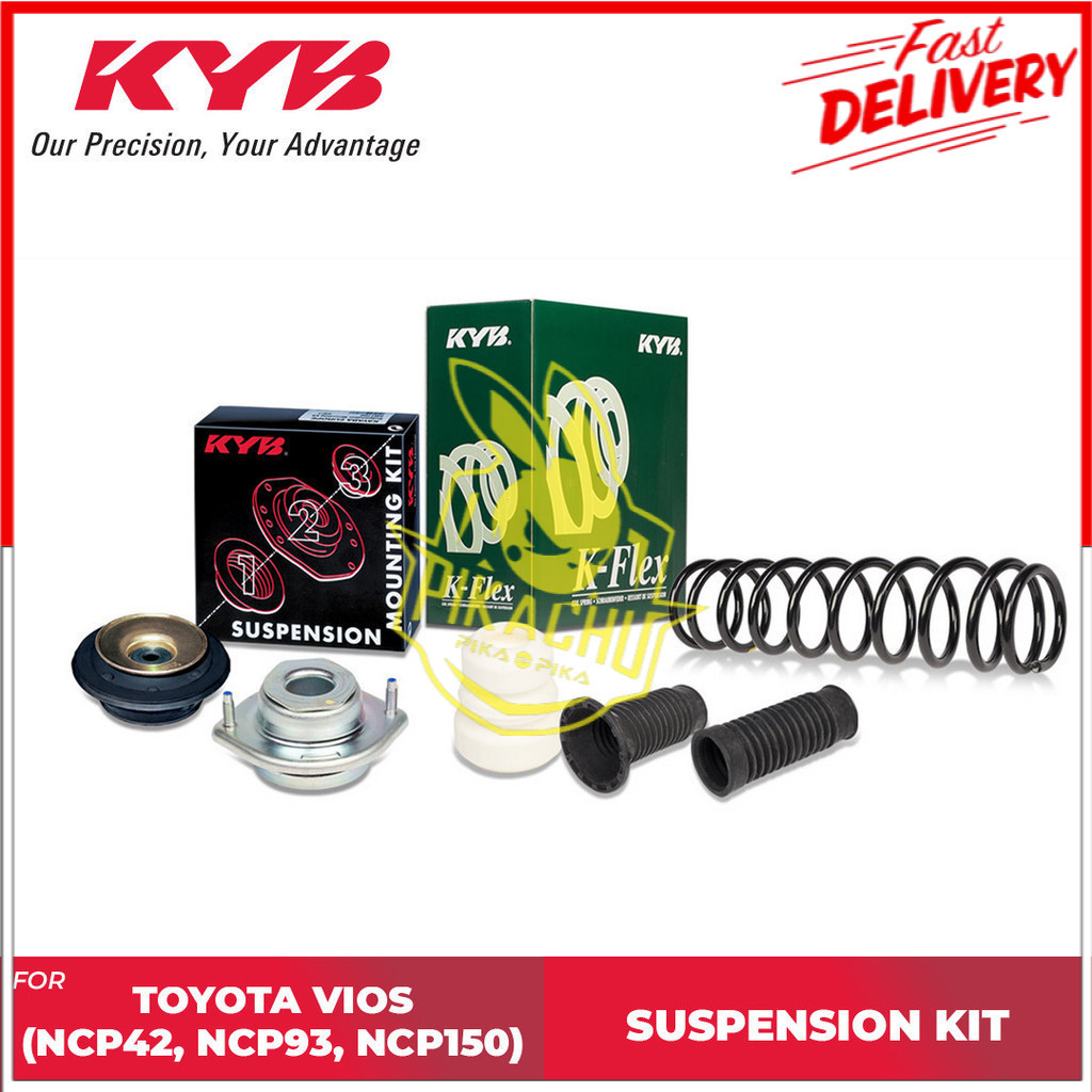 Kayaba Suspension Kit (Coil Spring, Strut Mounting & Protection Kit ...
