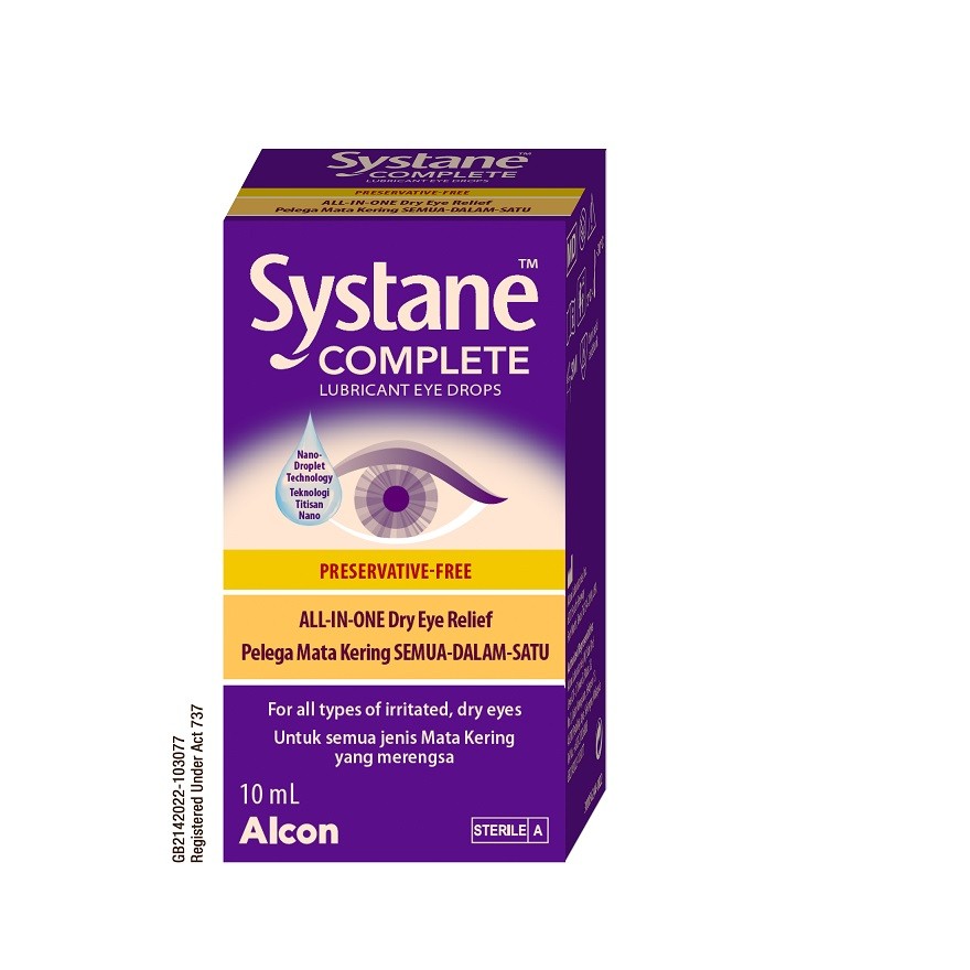 SYSTANE Complete Multidose Preservative Free Eye Drop 10ml | Shopee ...