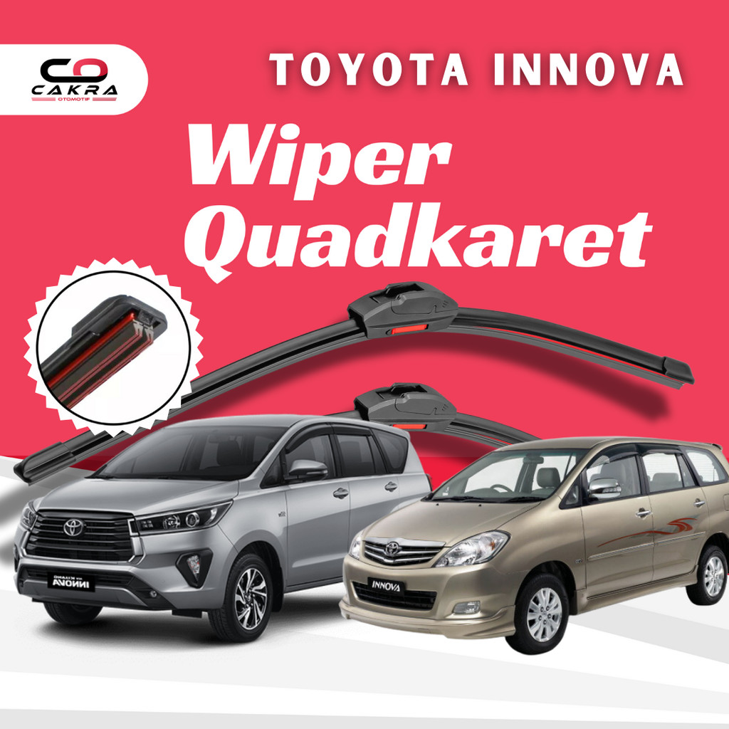 Quad Blade Wiper Toyota Kijang Innova / All New Innova / Reborn / Zenix ...