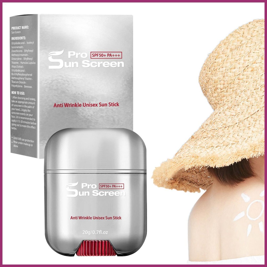 SPF 50 Sun Screen Stick Broad Spectrum Water-Resistant & Sweat-Proof ...
