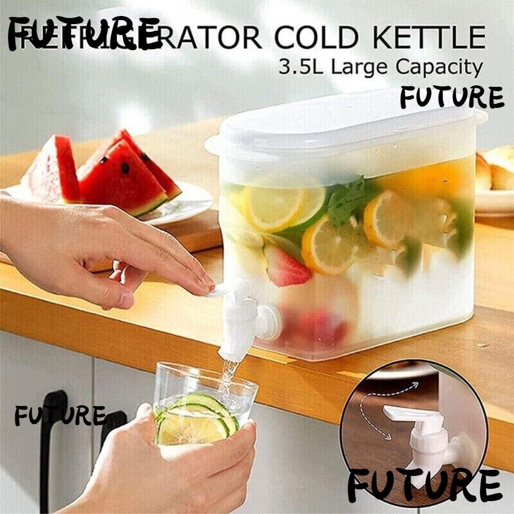 HL-FUTU Cold Water Jug, Plastic Cold Water Container Fruit Teapot, With ...