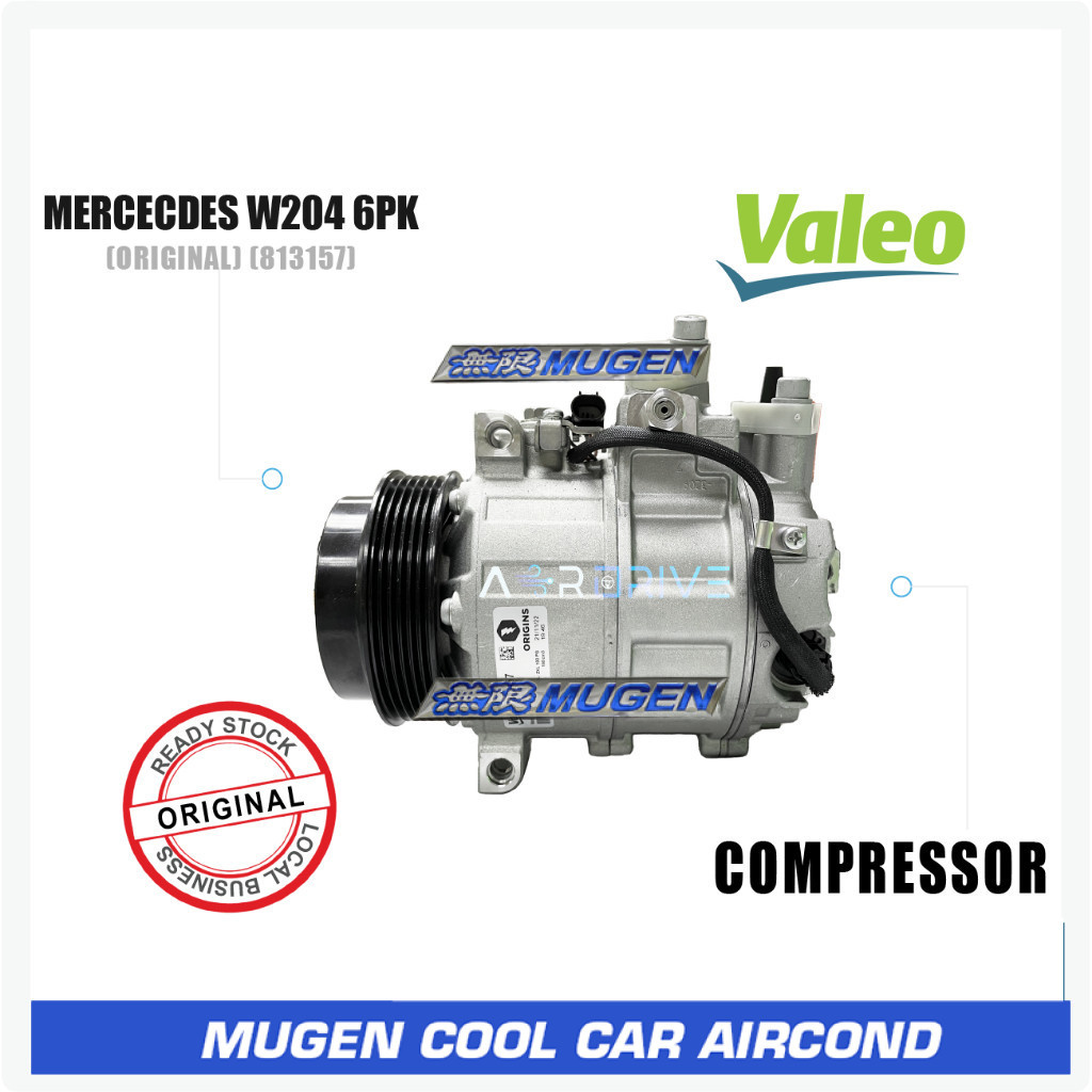 MGC VALEO ORIGINAL MERCEDES BENZ W204/ W212 6PK Compressor 813157 ...
