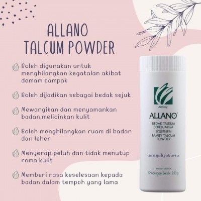 🔥READY STOCK🔥 ALLANO Family Talcum Powder - 250g | Shopee Malaysia