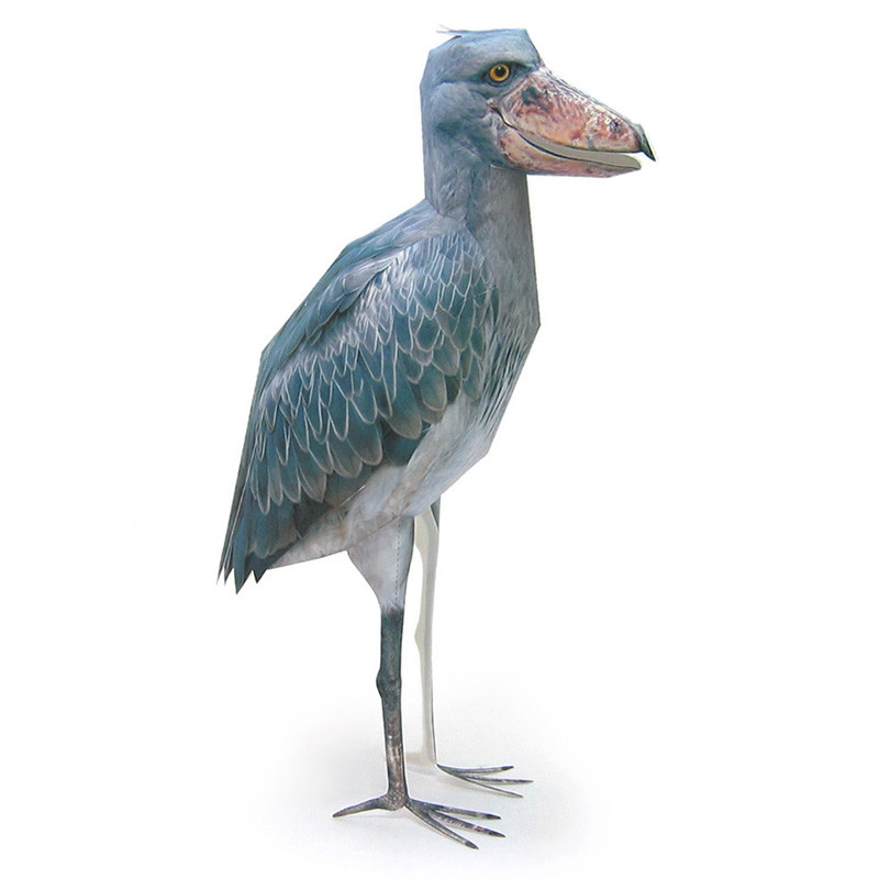 Shoebill Bird Paper Model Origami Art Realistic Animal Mini Cute 3D ...