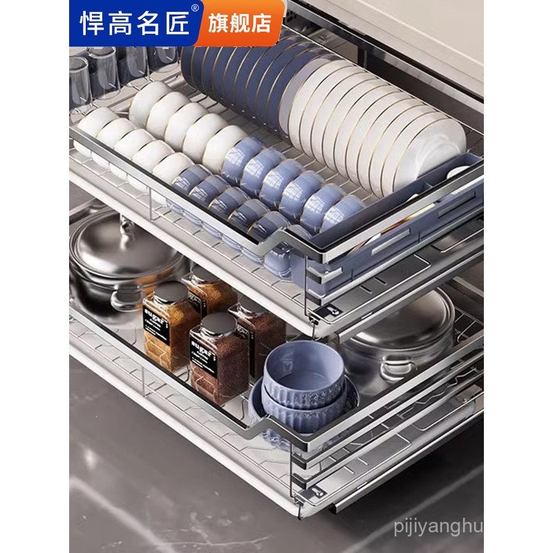 Hangao Famous Craftsman Pull Basket Kitchen Cabinet Stainless Steel ...