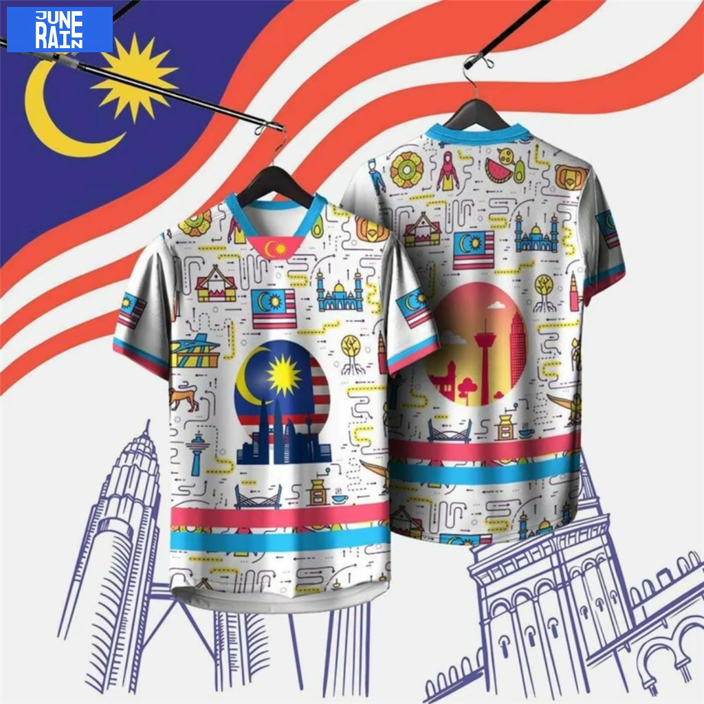 2025 Merdeka Shirt 68 Years Jersey Ethnic NFL T-Shirt T-Shirt 2025 ...