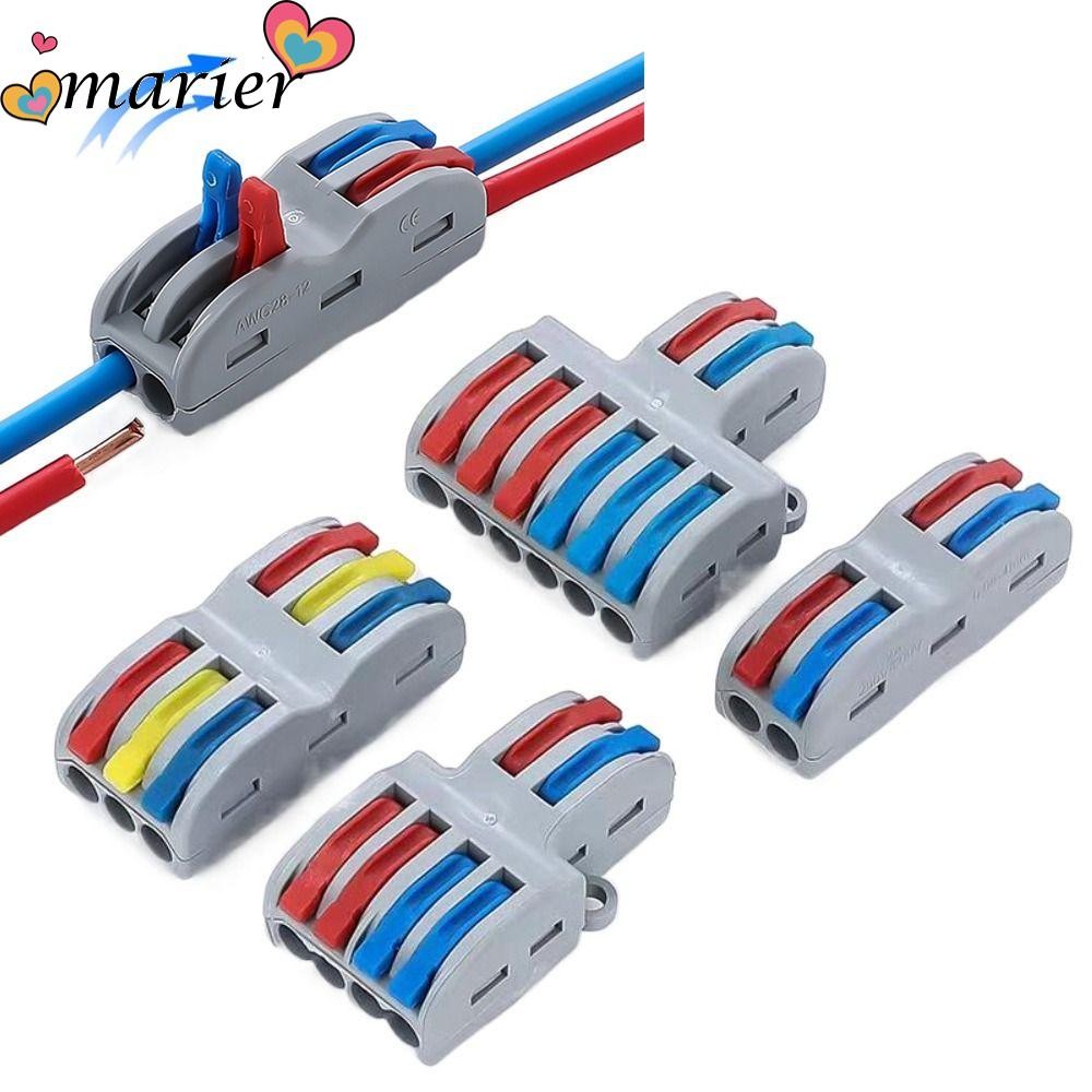 MARIER Wire Connector, Universal Compact Mini Quick Terminal Block ...