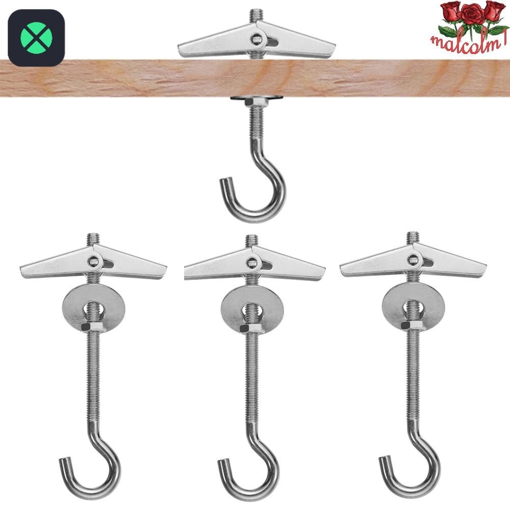1F 5/10Pcs Ceiling Hook With Springs Bolts Hanger Wall Hooks Hanging ...