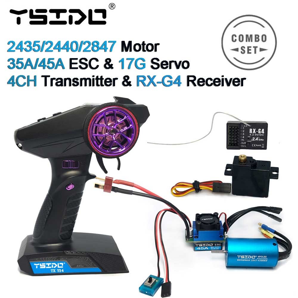 Brushless Combo Upgrade Kit Motor Esc Receiver RC Servo Set for MJX ...