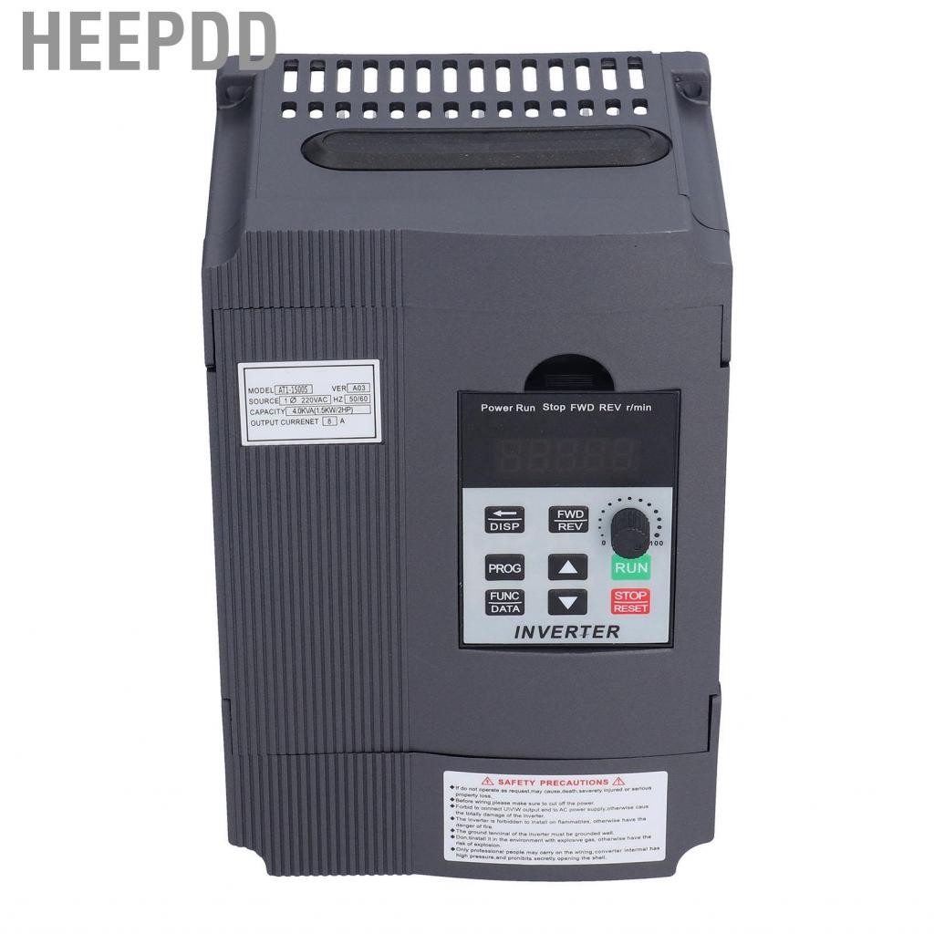HEEPDD Variable Frequency Drive AT1-1500S 220V 1.5kW 8A VFD Inverter Converter PWM Control for 3 ...