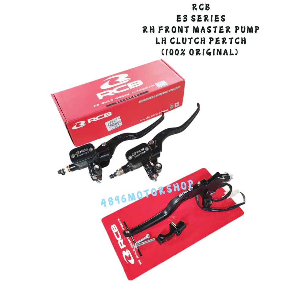 100% ORIGINAL RCB RACING BOY UNIVERSAL BRAKE MASTER PUMP CLUTCH SET E2 ...