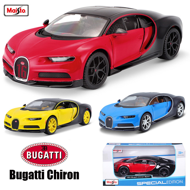 Maisto 1:24 Bugatti Chiron Sport Alloy Luxury Vehicle Diecast Car Model ...
