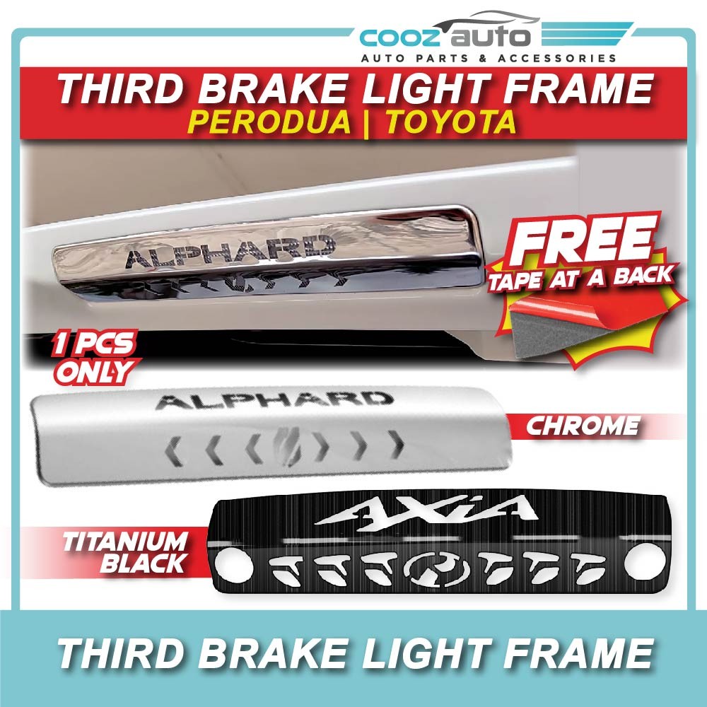 Car Third Brake Light Frame Cover Myvi Axia Aruz Alphard Vellfire ...