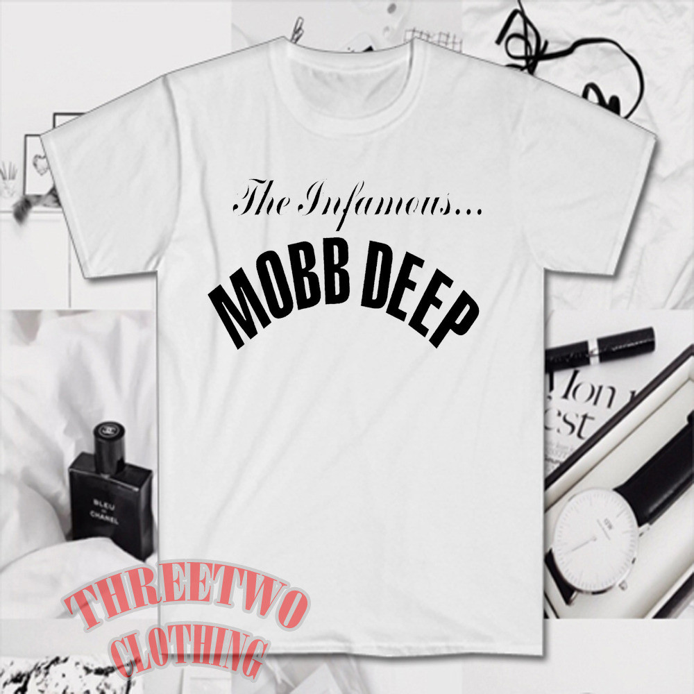 The Infamous Mobb Deep Men'S White T-Shirt | Shopee Malaysia