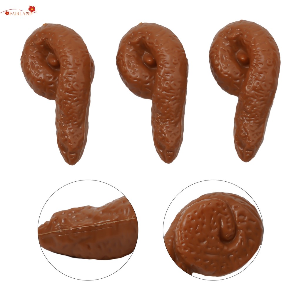 {FAIRLAND} Realistic Shit Funny Toys Fake Poop Piece Joke Tricky Toys ...