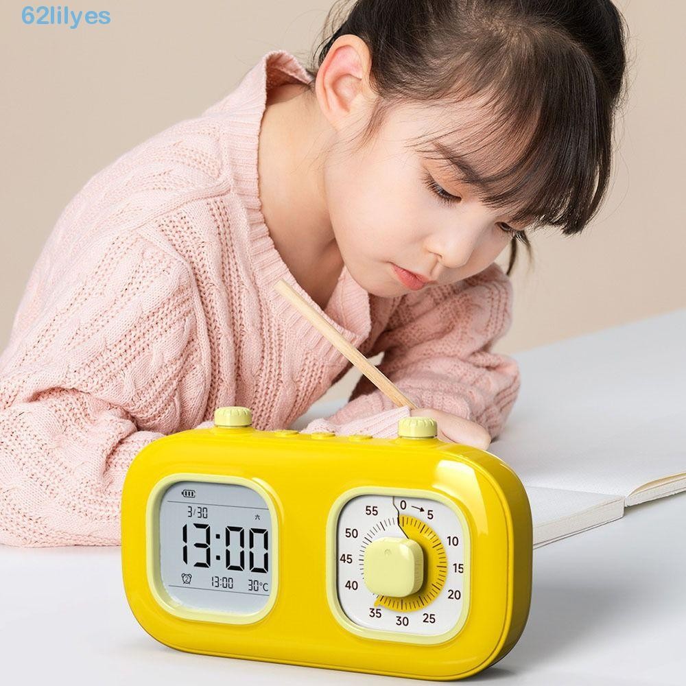 LILYES Desk Digital Clock, Small Simple Reminder Clock, Portable Mute ...