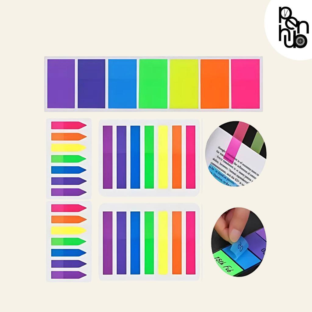 Transparent Memo Pads Waterproof Notepads Index Tab Page Marker Flag ...