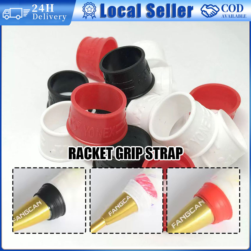 Tennis Racket Handle's Rubber Ring (Convenience Easy Way to Secure End ...