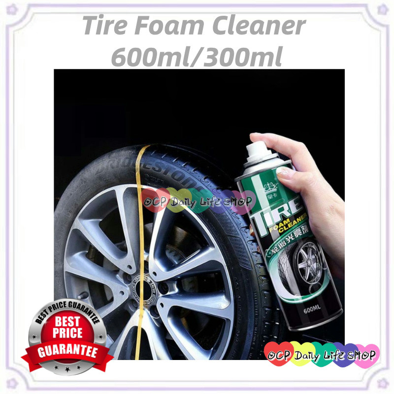 Tire Spray Foam Cleaner Tyre Cleaner Tyre Wax Foam Spray Tyre Polish ...