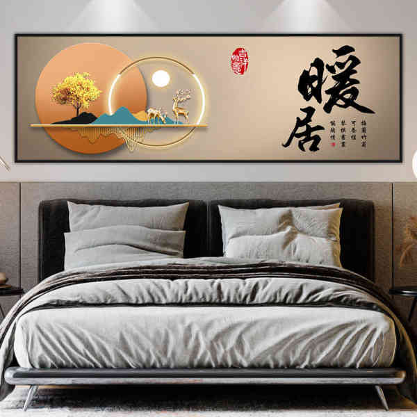 wallpaper waterproof aesthetic things for room Lukisan hiasan sisi ...