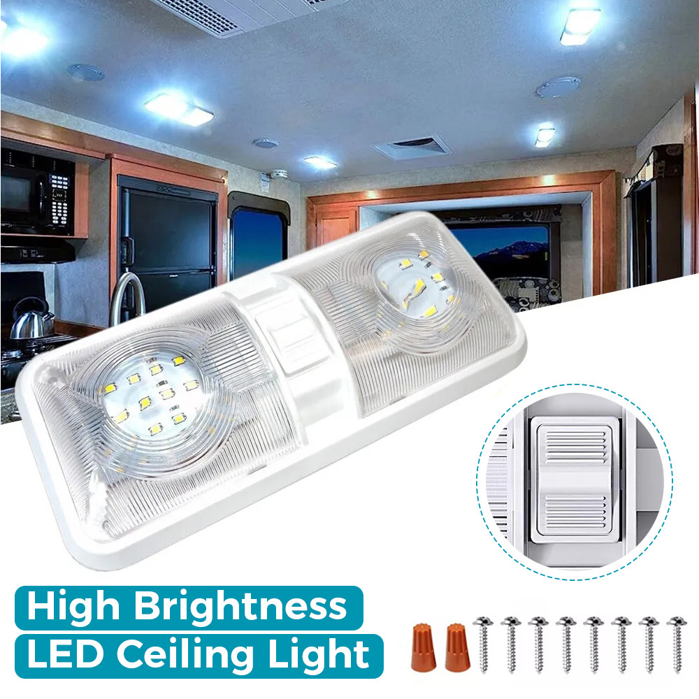 48 LED Cab Lighting Reading Car Interior Lights RV RV Touring Car Tubes ...