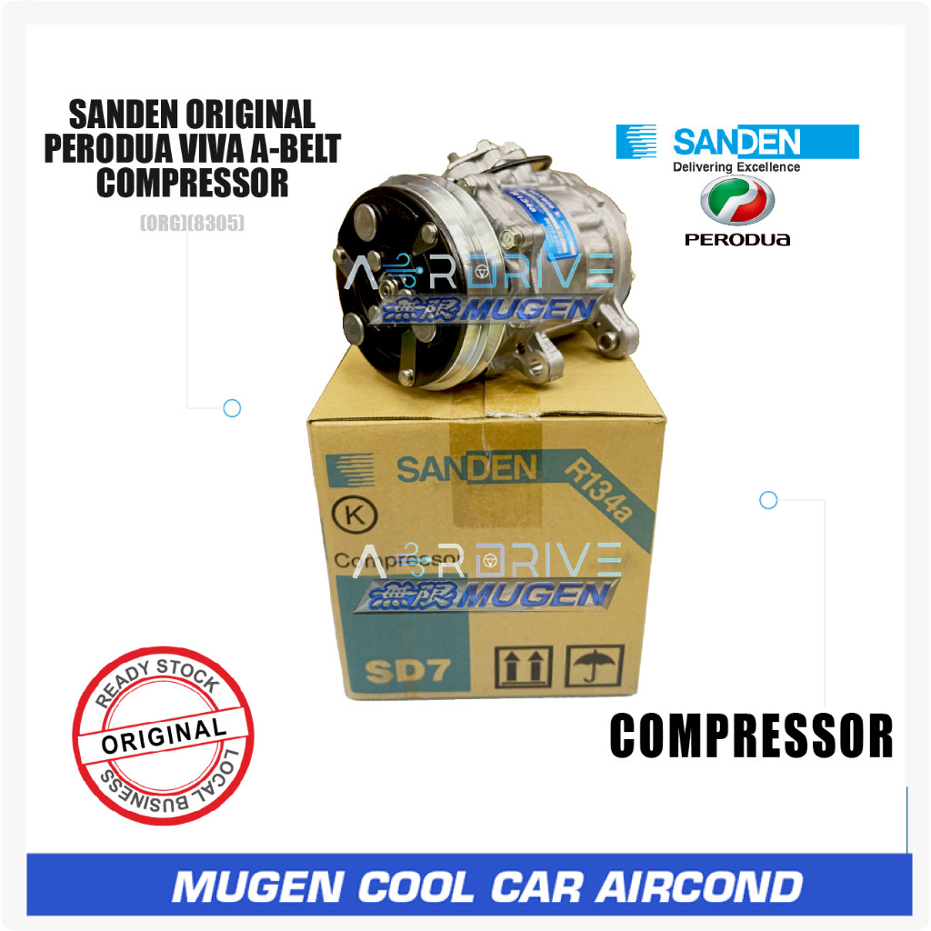 MGC SANDEN ORIGINAL PERODUA VIVA COMPRESSOR 8305 | Shopee Malaysia