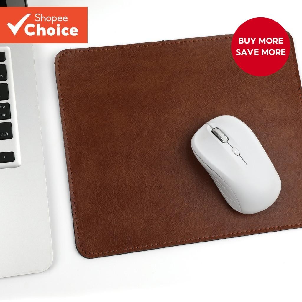 20x24cm Anti-slip Mouse Pad Leather Gaming Mice Mat Desk Cushion ...